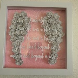Handmade | Other | Angel Wings Rolled Flower Shadow Box | Poshmark
